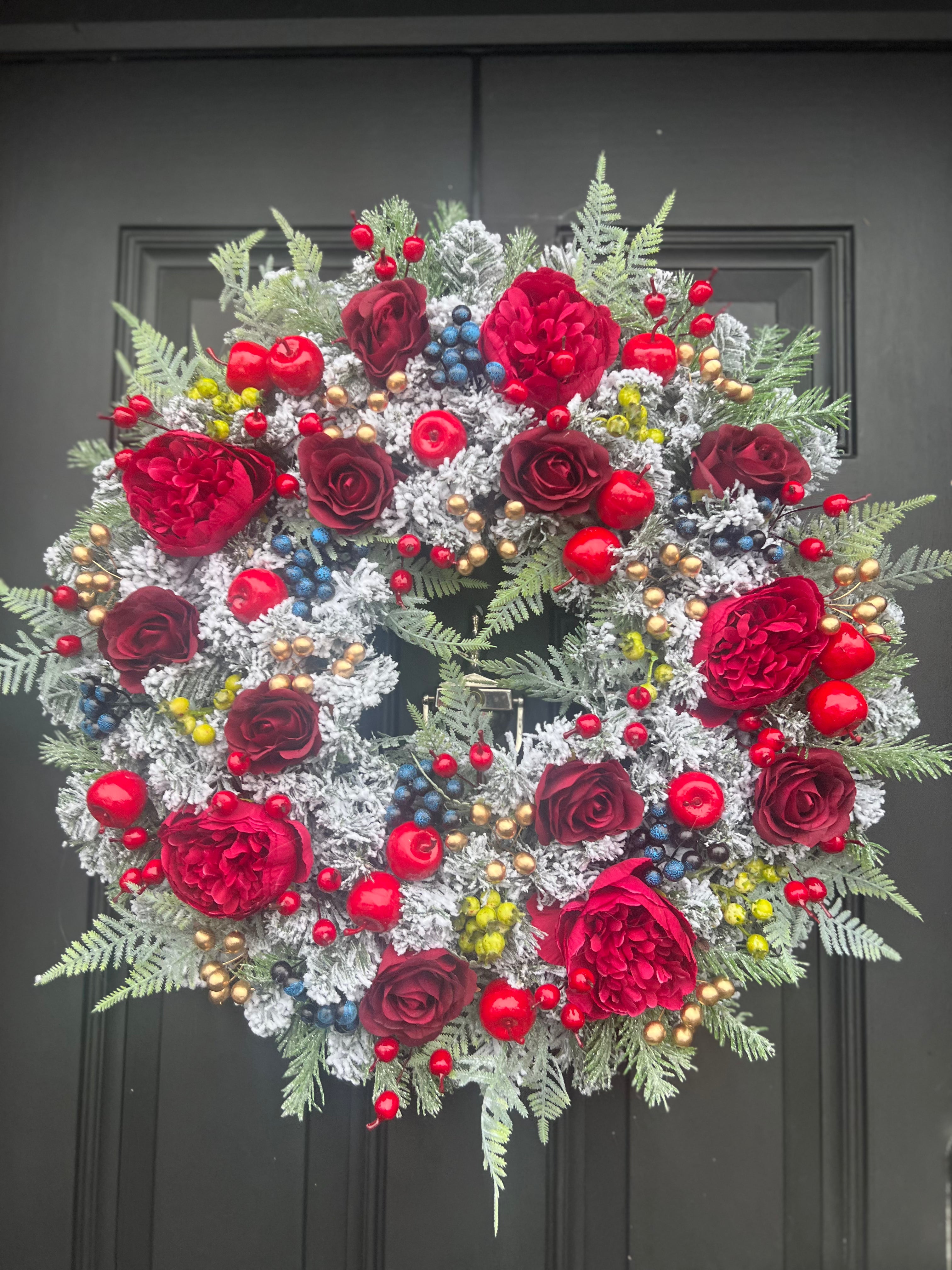 60cm LUNA DELUXE WREATH – LOVE LILY WREATHS & DECOR